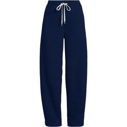 LANDS' END Serious Sweats High Waist Barrel-Jeans, Damen,  Blau, by Lands' End