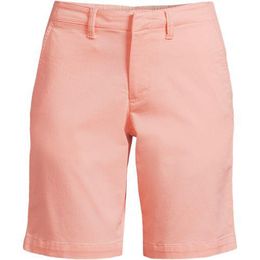 LANDS' END Chino-Bermudas 25 cm, Damen,  Orange, by Lands' End