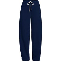 LANDS' END Serious Sweats High Waist Barrel-Jeans, Damen,  Blau, Baumwoll-Mischung/Polyester-Mischung, by Lands' End