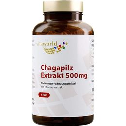 vitaworld Chaga Pilz Extrakt 500 mg Kapseln 100 St