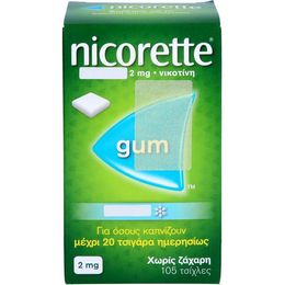 EurimPharm Arzneimittel Nicorette Kaugummi 2 mg whitemint 105 St