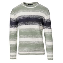 KOROSHI Pullover 'Punto' Herren Gr&ouml;&szlig;e XL marine / oliv / wei&szlig;