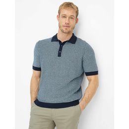 Brax Herren Strickpolo Style PASCAL navy, dunkelblau, Gr. L