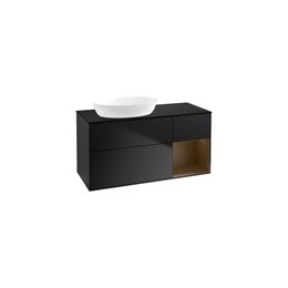 Villeroy & Boch V&B Waschtischunterschrank Finion 120cm, Pl bla m, Reg wal ven, bla m Lac ; Villeroy & Boch (FA52GNPD)