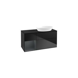 Villeroy & Boch V&B Waschtischunterschrank Wandbeleuchtung Finion 120cm, Pl bla m, Reg md m Lac, bla m Lac ; Villeroy & Boch (GA42HGPD)