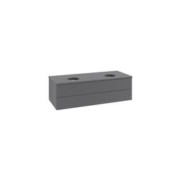 Villeroy & Boch V&B Waschtischunterschrank mit Frontstruktur, mit Beleuchtung Antao 120x36x50cm, WBP Lac, Anthrac. m Lac ; Villeroy & Boch (L24110GK)