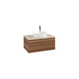 Villeroy & Boch V&B Waschtischunterschrank ohne Frontstruktur Antao 80x36x50cm, HL, WBP-farbe botti., w. wal ; Villeroy & Boch (K19053HM)
