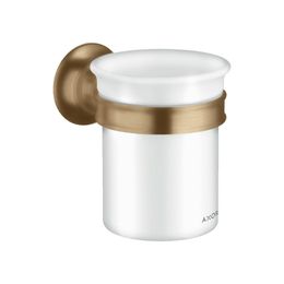 Hansgrohe Zahnputzbecher Axor Montreux Gl., Ha. Met., Wandmont., brushed bronze (42134140)
