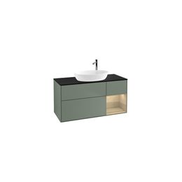 Villeroy & Boch V&B Waschtischunterschrank Finion 120cm, Pl bla m, Reg Oa ven, Oli. m Lac ; Villeroy & Boch (F952PCGM)