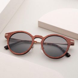 Holzkern Sonnenbrille The Maverick (Padouk/Kupfer)