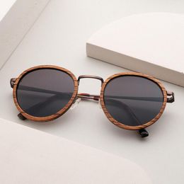 Holzkern Sonnenbrille The Loving (Zebrano/Antikkupfer)