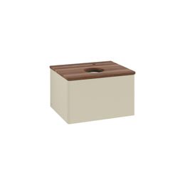 Villeroy & Boch V&B Waschtischunterschrank ohne Frontstruktur -Beleuchtung Antao 60x36x50cm, HL, WBP w. wal, si Gr m Lac ; Villeroy & Boch (L29052HJ)