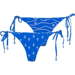 Seafolly Set Sail Bikini Hose Damen - Gr&ouml;&szlig;e 40 - blau