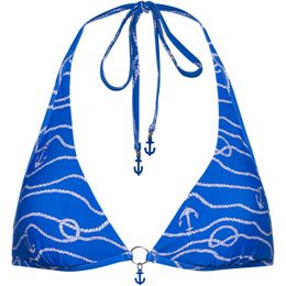 Seafolly Set Sail Bikini Oberteil Damen - Gr&ouml;&szlig;e 34 - blau