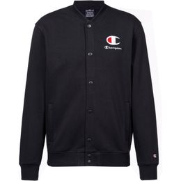 Champion Legacy Collegejacke Herren - Gr&ouml;&szlig;e M - schwarz