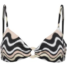 Seafolly Neue Wave Bikini Oberteil Damen - Gr&ouml;&szlig;e 38 - schwarz