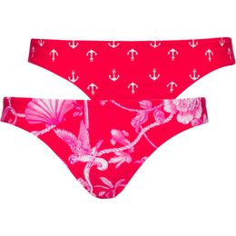 Seafolly Ahoy Bikini Hose Damen - Gr&ouml;&szlig;e 40 - rot