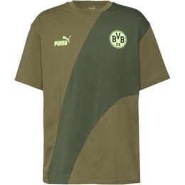 Puma Borussia Dortmund T-Shirt Herren - Gr&ouml;&szlig;e S - oliv