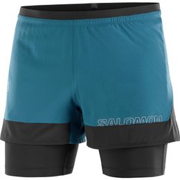 Salomon CROSS Funktionsshorts Damen - Gr&ouml;&szlig;e XL - blau