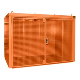 Bauer S&uuml;dlohn Gasflaschen-Container GFC-B M5, lackiert, Gelborange (4477-35-0000-2000)