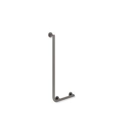 HEWI System 900 Winkelgriff 900.22.13360SC Edelstahl pulverbeschichtet dunkelgrau perlglimmer tiefmatt, 900 x 400 mm, Ausf&uuml;hrung rechts