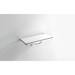 HEWI System 900 Duschklappsitz 900.51.21240 842 x 359 mm, rechteckig, poliert