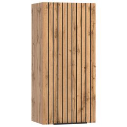 Held H&auml;ngeschrank, Schwarz, Eiche Wotan, Holzwerkstoff, 30x64x20 cm, h&auml;ngend, Badezimmer, Badezimmerschr&auml;nke, H&auml;ngeschr&auml;nke