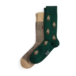 Polo Ralph Lauren Socken Herren Gr&ouml;&szlig;e 41/46 braun / cappuccino / dunkelbraun / dunkelgr&uuml;n