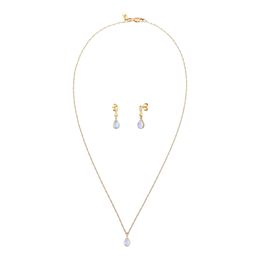 Elli Premium Schmuckset Damen Gr&ouml;&szlig;e One Size hellblau / gold