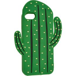 Mister Tee Smartphoneh&uuml;lle 'Cactus' Damen Gr&ouml;&szlig;e One Size pastellgelb / grasgr&uuml;n / schwarz
