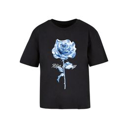 Miss Tee T-Shirt 'Rise And Slay' Damen Gr&ouml;&szlig;e S hellblau / schwarz / wei&szlig;