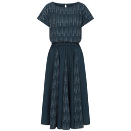 HotSquash Kleid Damen Gr&ouml;&szlig;e 42 marine / rauchblau / hellgrau Winterkleid