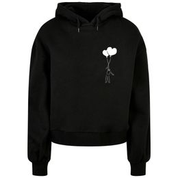 Merchcode Sweatshirt 'Love In The Air' Damen Gr&ouml;&szlig;e S schwarz / wei&szlig;