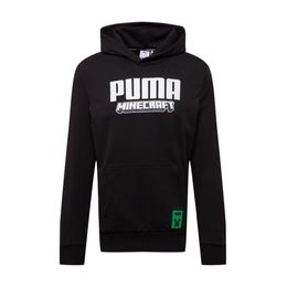 Puma Sweatshirt 'Minecraft' Herren Gr&ouml;&szlig;e L gr&uuml;n / schwarz / wei&szlig;