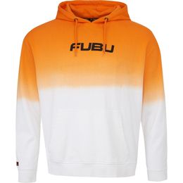 Fubu Sweatshirt Herren Gr&ouml;&szlig;e XXL orange / schwarz / wei&szlig;