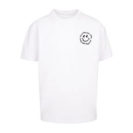 Merchcode T-Shirt 'Halloween - Haunted and Happy' Herren Gr&ouml;&szlig;e 4XL schwarz / wei&szlig;