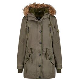 Brandit Winterparka 'Emma' Damen Gr&ouml;&szlig;e L karamell / oliv
