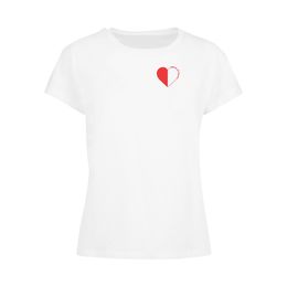 Days Beyond T-Shirt 'Queen Of Hearts' Damen Gr&ouml;&szlig;e S rot / wei&szlig;
