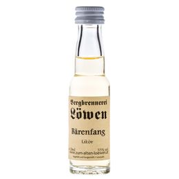 Bergbrennerei L&ouml;wen L&ouml;wen B&auml;renfang mit echtem Bl&uuml;tenhonig (38 % Vol. 0,02 Liter)