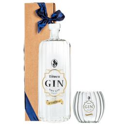 Bergbrennerei L&ouml;wen L&ouml;wen Geschenk-Set L&ouml;wen Gin mit Gin-Glas (40 % vol. 1 Stk.)