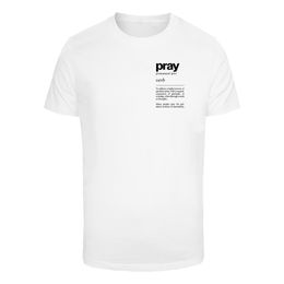 Mister Tee Shirt 'Pray Definition' Herren Gr&ouml;&szlig;e XL schwarz / wei&szlig;