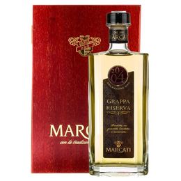 Marcati Grappa Riserva Jahrgang 2004 in Holzkiste (40 % vol. 0,5 Liter)