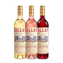 Lillet 3er Set - Blanc, Rose & Rouge (17 % vol. 2,25 Liter)