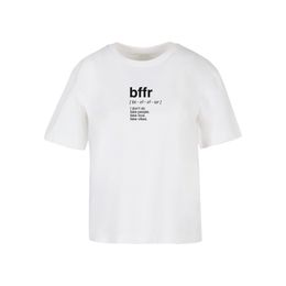 Miss Tee T-Shirt 'Bffr' Damen Gr&ouml;&szlig;e 4XL schwarz / wei&szlig;