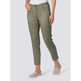 WITT Damen Druckhose in 5-Pocket-Form, khaki-bedruckt, Gr&ouml;&szlig;e 40