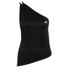 adidas originals Top 'ROUCHED ONE SHOULDER' Damen Gr&ouml;&szlig;e XS gelb / schwarz / wei&szlig;