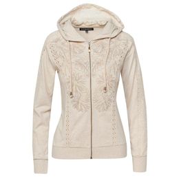 Koroshi Zip-Up Hoodie female Beige size XS