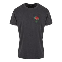 Mister Tee T-Shirt 'Rose' Herren Gr&ouml;&szlig;e S anthrazit / gr&uuml;n / rot