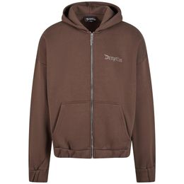Dropsize Sweatjacke Herren Gr&ouml;&szlig;e S dunkelbraun