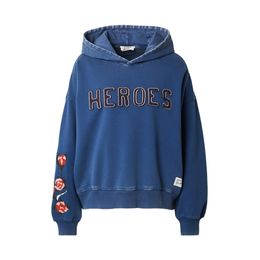Scotch & Soda Scotch & Soda Sweatshirt 'THE 40TH ANNIVERSARY' Damen Gr&ouml;&szlig;e M dunkelblau / dunkellila / hellpink / rot